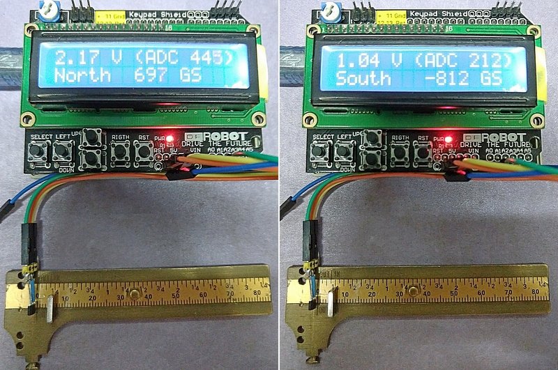 Gauss meter --- Hall-Effect sensor with Arduino - 電子世界 - DIY 地帶 - 電腦領域 HKEPC Hardware - 全港 No.1 ...