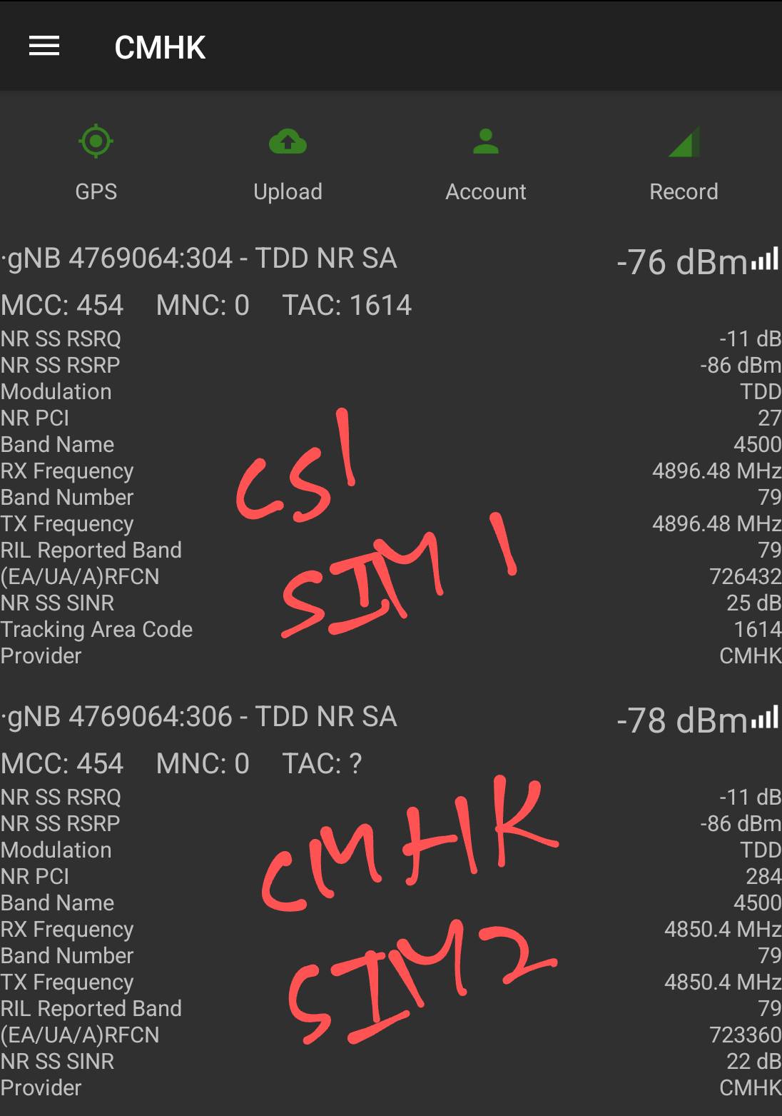 csl 5G SA 連咗去 CMHK 基站？ - 電訊網絡 - 電腦領域 HKEPC Hardware - 全港 No.1 PC討論區